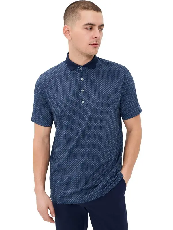 Greyson Ponderous Wolf Polo - Maltese Blue
