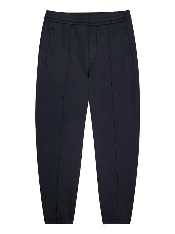 Emporio Armani Tapered-leg Jersey Sweatpants - Navy