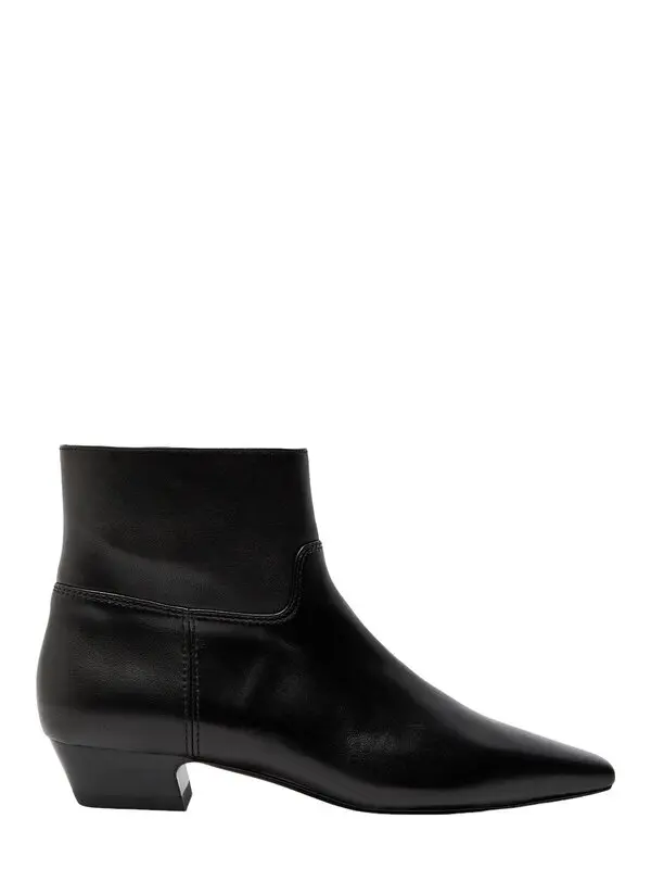 STUART WEITZMAN Stassi 20 Leather Ankle Boots - Black