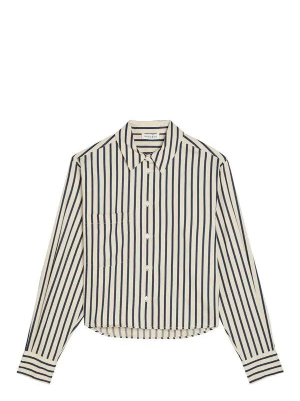 ANINE BING Striped Cotton Essie Shirt - Multicoloured