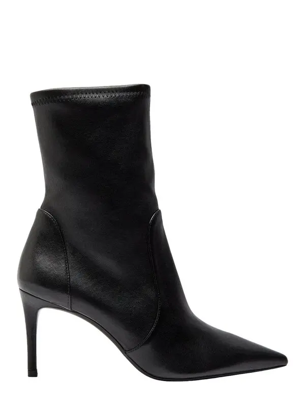 STUART WEITZMAN Power 75 Leather Mid-calf Boots - Black