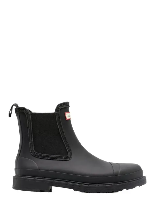 Hunter Commando Chelsea Boots - Black