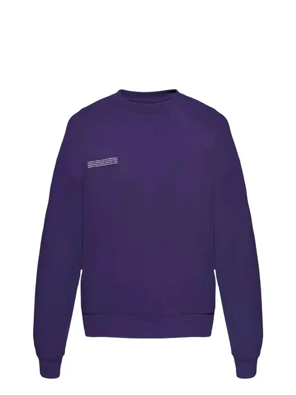 PANGAIA Crew-neck Long-sleeve Sweatshirt - Blue