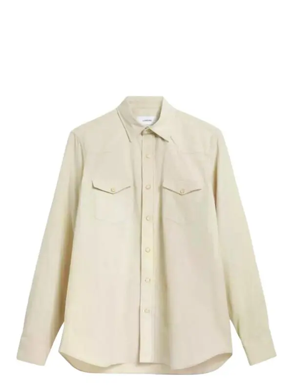 LARDINI Cotton Shirt - Neutrals