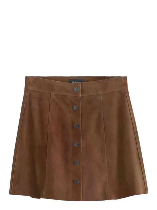 Ag Button-fastening A-line Mini Skirt - Brown