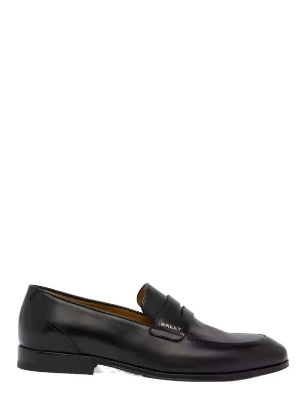Bally Regent Leather Loafers - Black