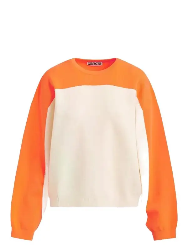 Essentiel Antwerp Two-tone Ribbed-cuff Sweatshirt - Neutrals
