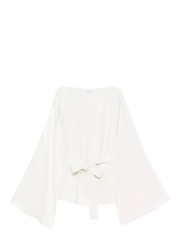 P.a.r.o.s.h Belted Blouse - White
