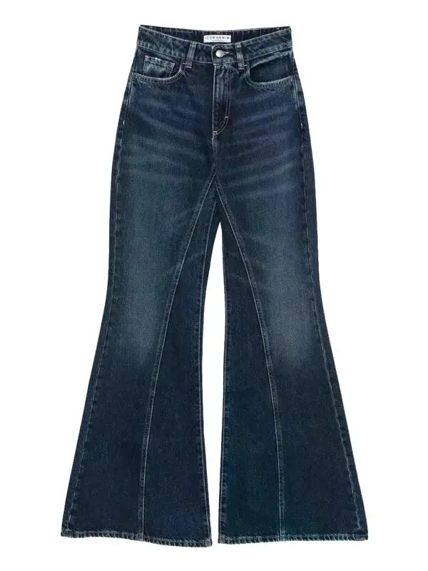 ICON DENIM LA Stella Flared Jeans - Blue