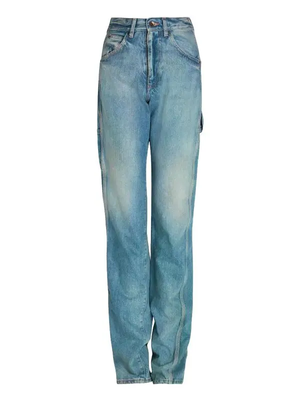 MAISON MARGIELA Button-fastening Straight-leg Jeans - Blue