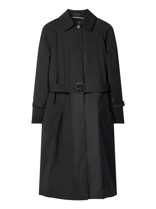 Paul Smith Belted Trench Coat - Black