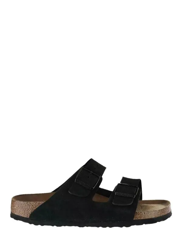 BIRKENSTOCK Arizona Suede Sandals - Black