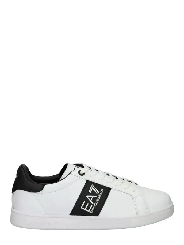 Emporio Armani Classic Leather Sneakers - White