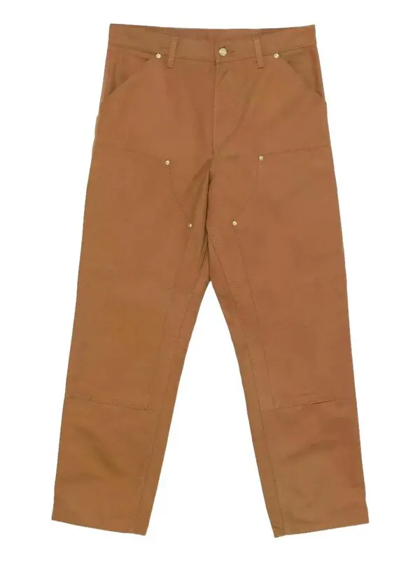Carhartt Work In Progress Logo-patch Trousers - Brown