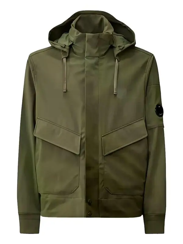 C.P. COMPANY Jacket With Front-pocket Detail - Green
