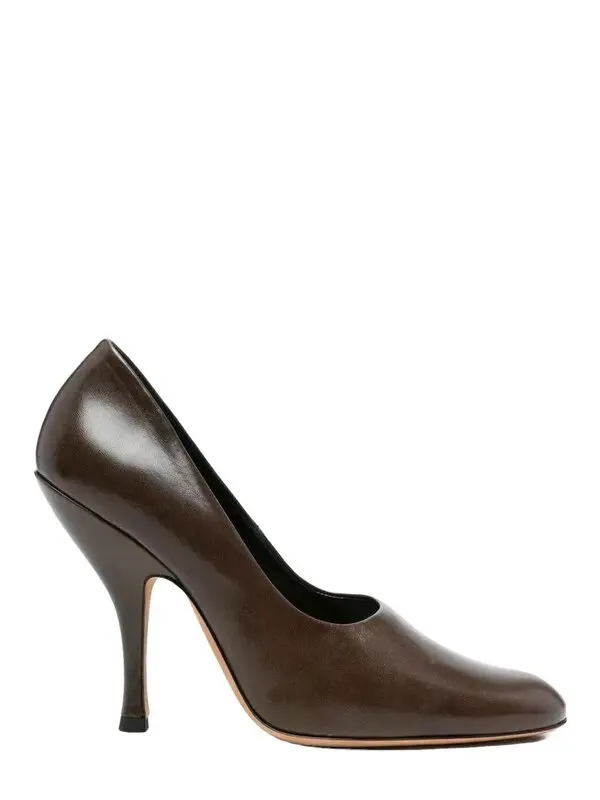 JUDE Date Leather Pumps - Brown