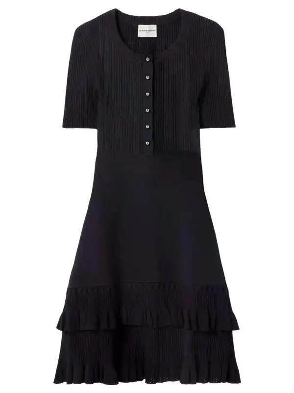 Claudie Pierlot Ruffled Mini Dress - Blue