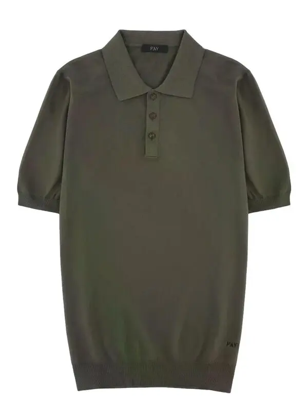 FAY Short-sleeve Polo Shirt - Green