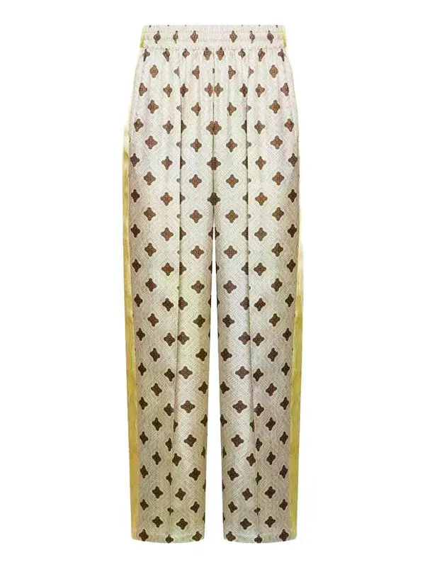 PIERRE-LOUIS MASCIA Patterned Trousers - Neutrals