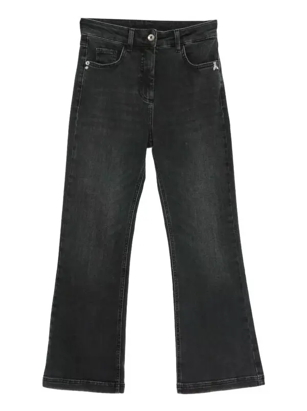 Patrizia Pepe Cotton Flared Jeans - Black