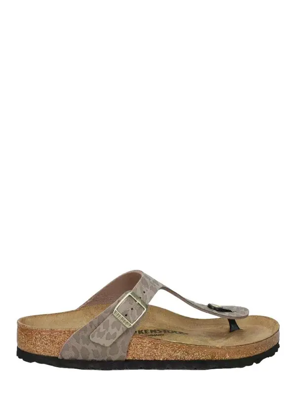 BIRKENSTOCK Gizeh Leo-pattern Flip-flops - Neutrals