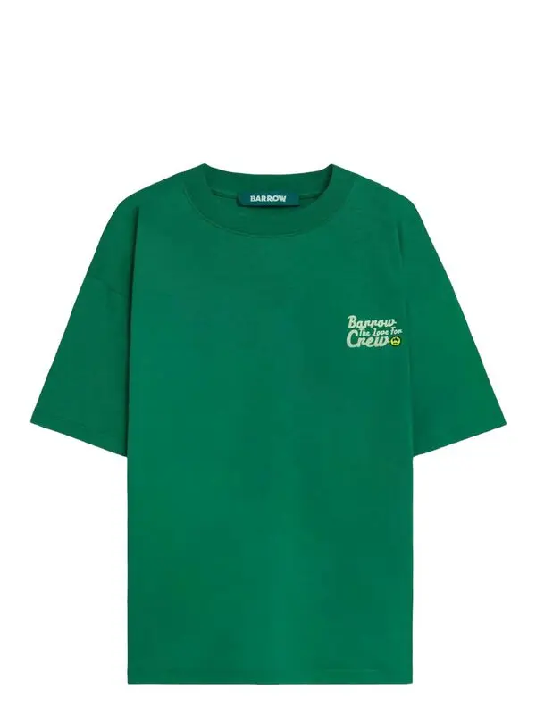 BARROW Graphic Crew Neck T-shirt - Green