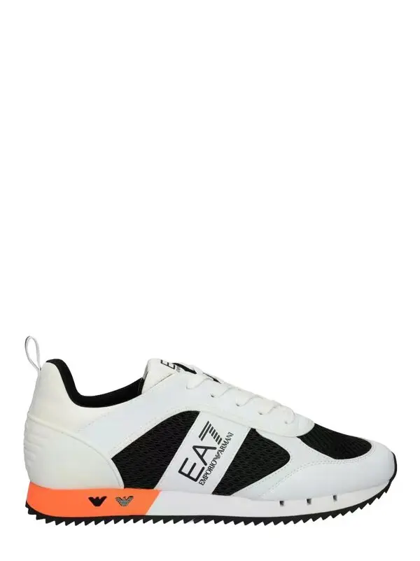 Emporio Armani Logo-detail Lace-up Sneakers - White