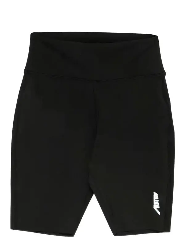 AUTRY Logo Detail Shorts - Black