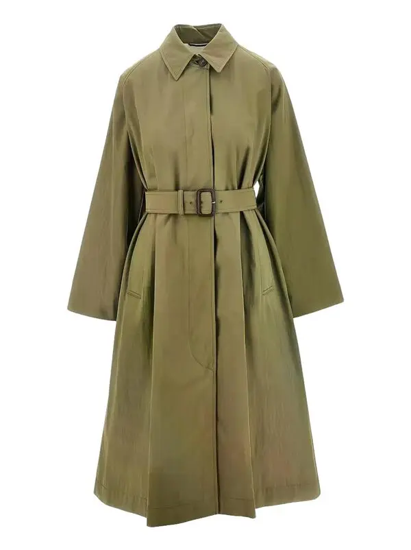 Max Mara Belted Trench Coat - Green