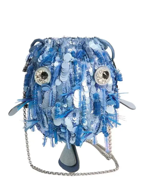 ANYA HINDMARCH Blowfish Cross Body Bag - Blue