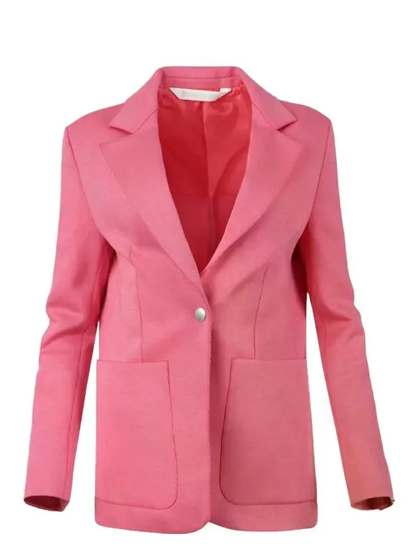 Palm Angels Single-breasted Stripe-trim Blazer - Pink