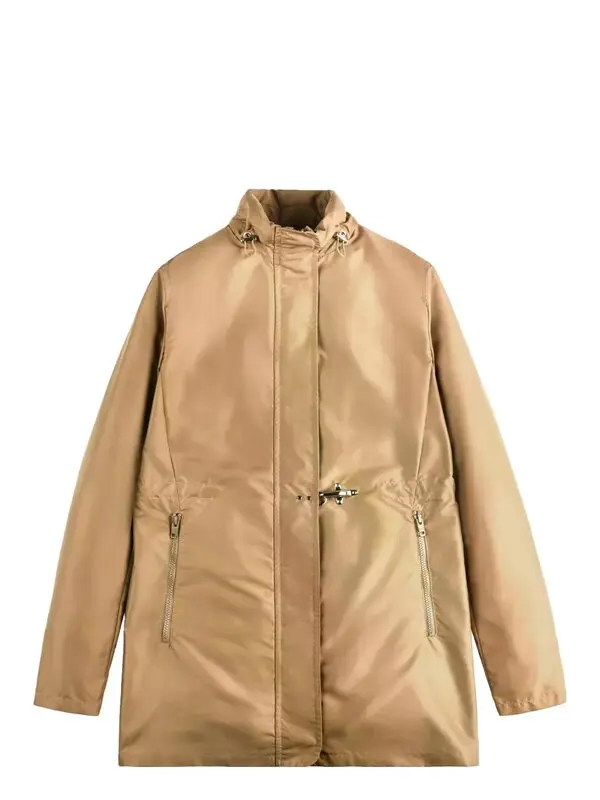 FAY Zipped Parka Coat - Neutrals