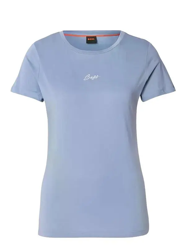 BOSS Embroidered-logo T-shirt - Blue