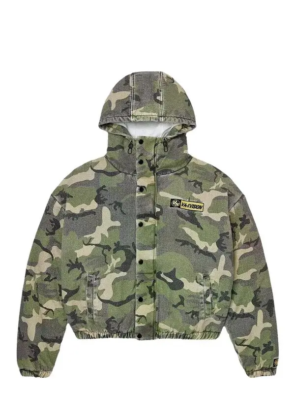 VALE Camouflage Puffer Jacket - Green