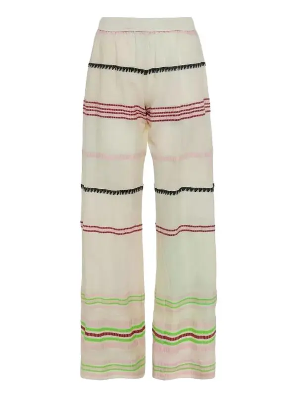 Devotion Striped Trousers - Neutrals