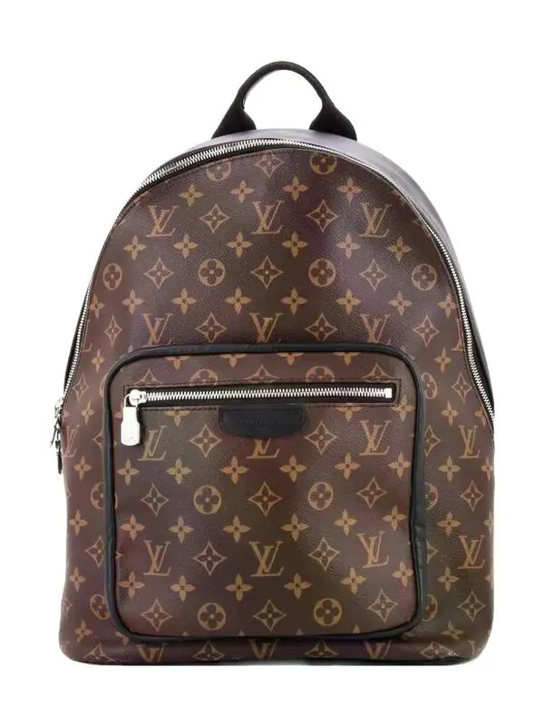 LOUIS VUITTON Josh Nm Macassar Monogram Canvas Backpack - Black