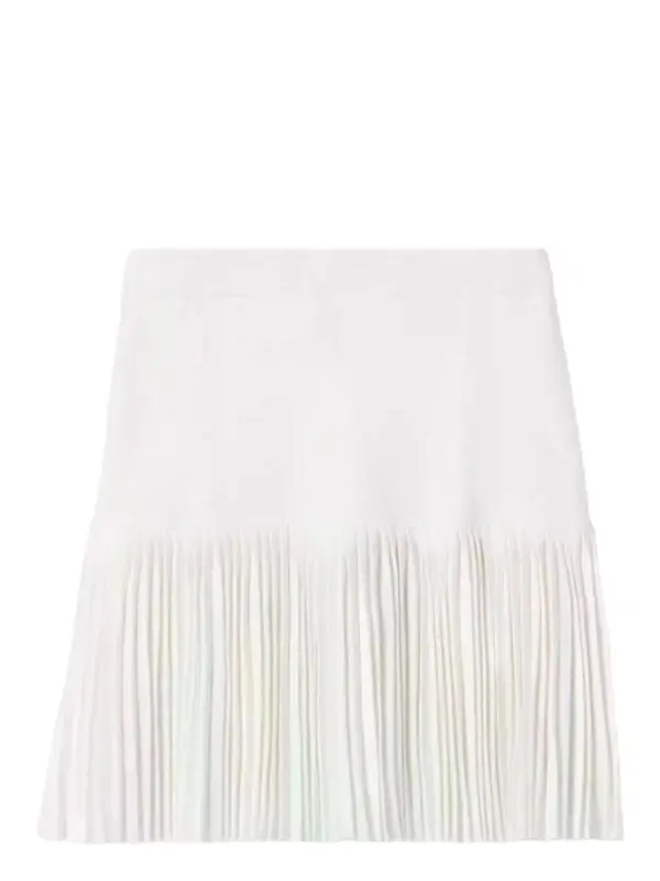 Claudie Pierlot Pleated Mini Skirt - White