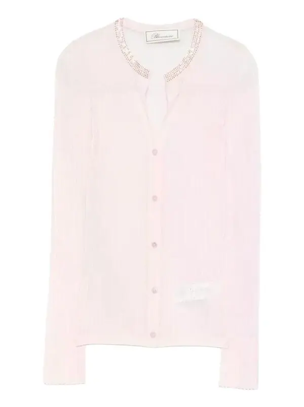 Blumarine Beaded Cardigan - Pink