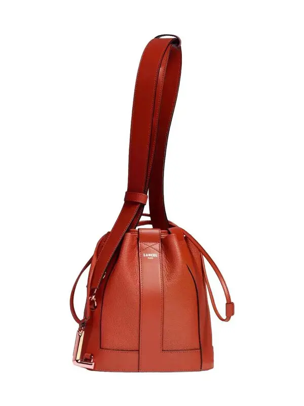 LANCEL Elles Leather Bucket Bag - Orange