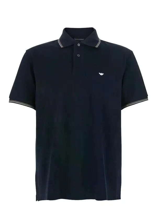 Emporio Armani Logo Polo Shirt - Blue