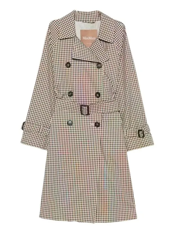 Max Mara Double-breasted Belted Coat - Neutrals