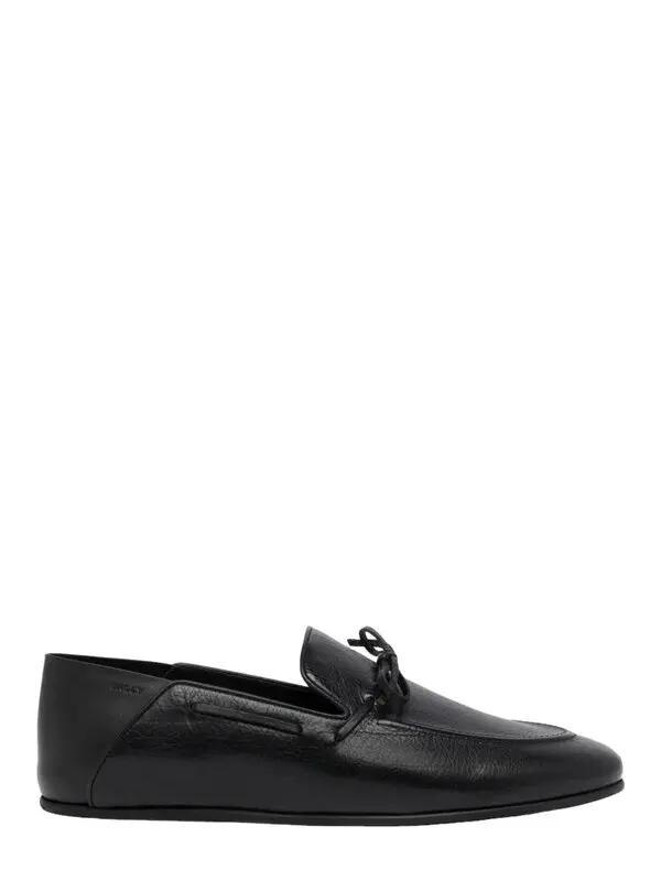 Bally Grained Leather Loafers - Black