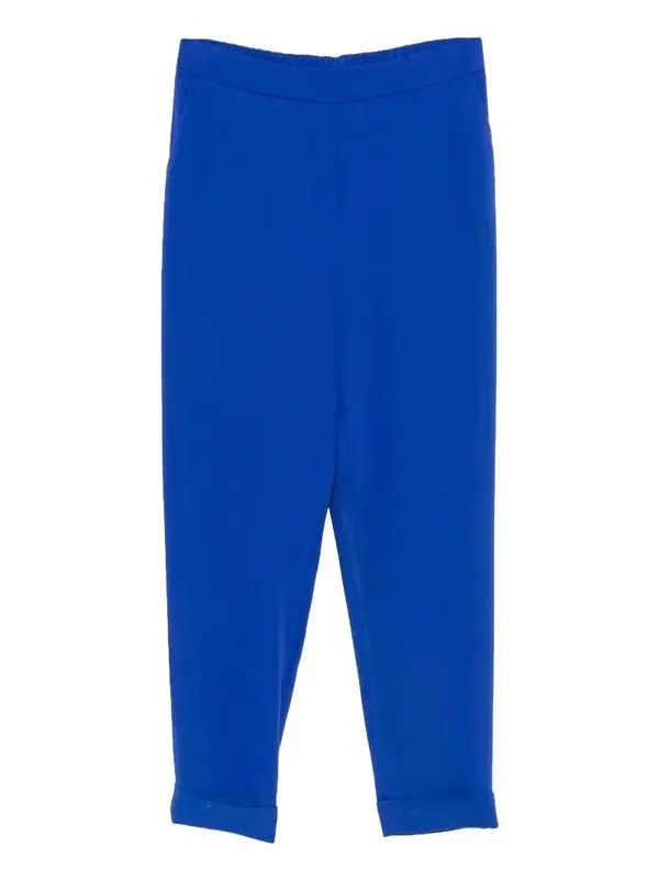 P.a.r.o.s.h Cady Cuffed Trousers - Blue
