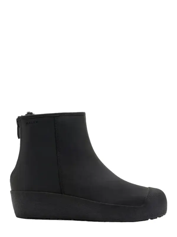 Bally Zip Leather Boots - Black