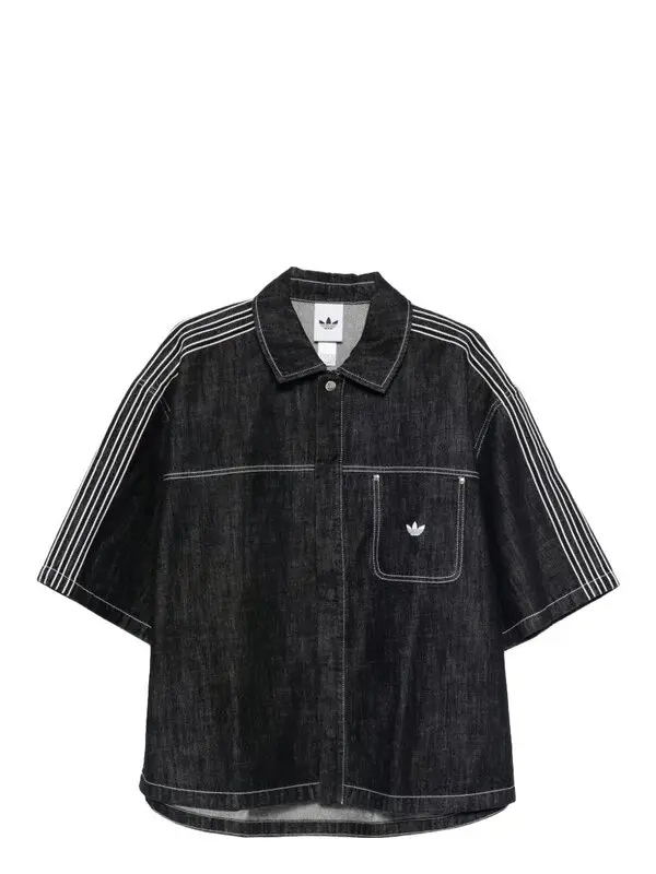 Adidas Striped Pocket Shirt - Blue