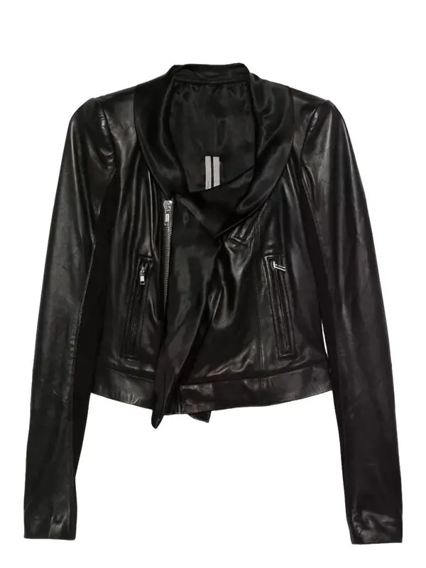 Rick Owens Zip Draped Jacket - Black