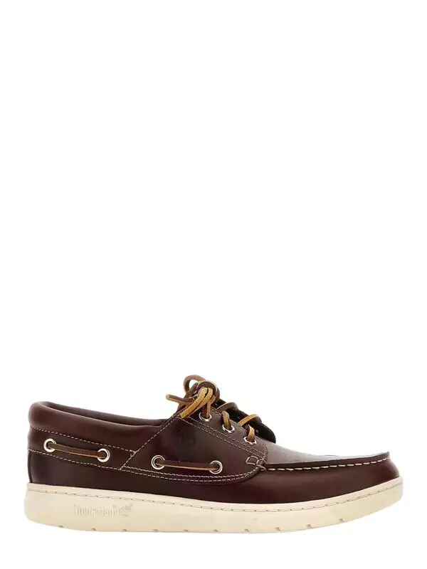 Timberland Leather Boat Shoes - Brown