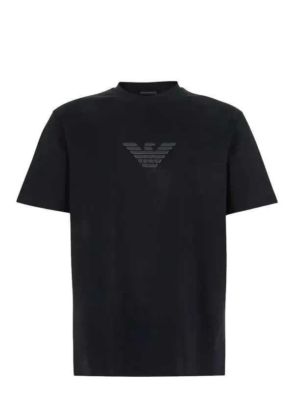 Emporio Armani Logo-appliqué T-shirt - Black