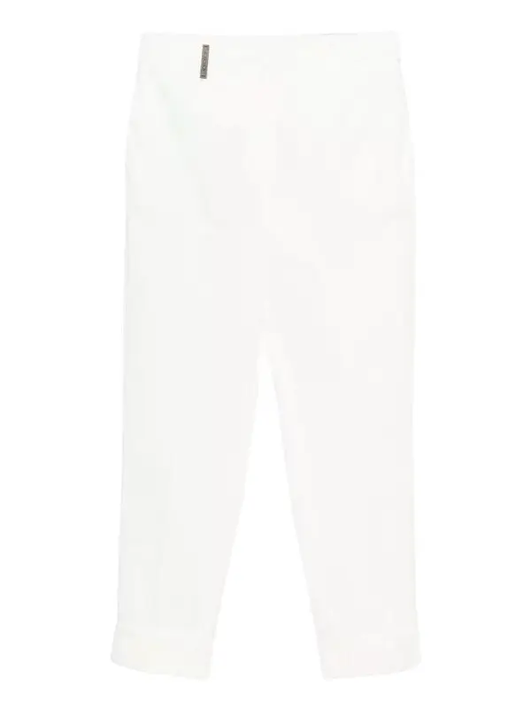 Peserico Cuffed Trousers - White