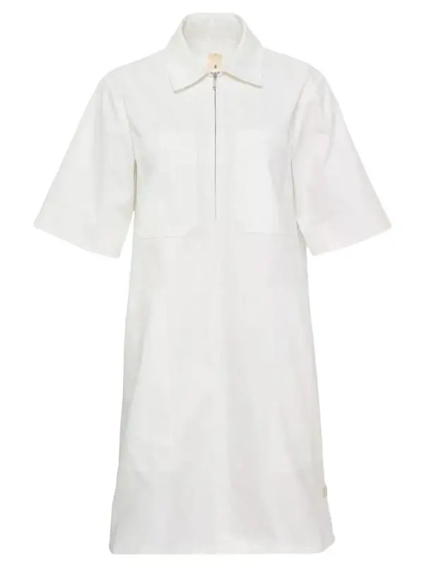 LEE MATHEWS Cotton Shirt Dress - White